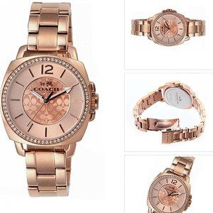 Coach | Accessories | Coach Boyfriend Watch Rose Gold One Size | Poshmark